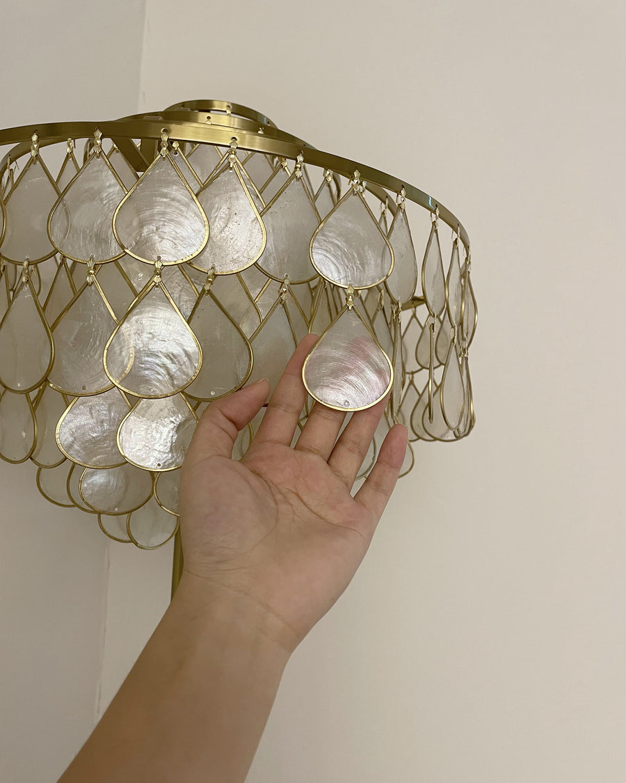 Golden Arc Scallop Shade Floor Lamp– SevernLighting