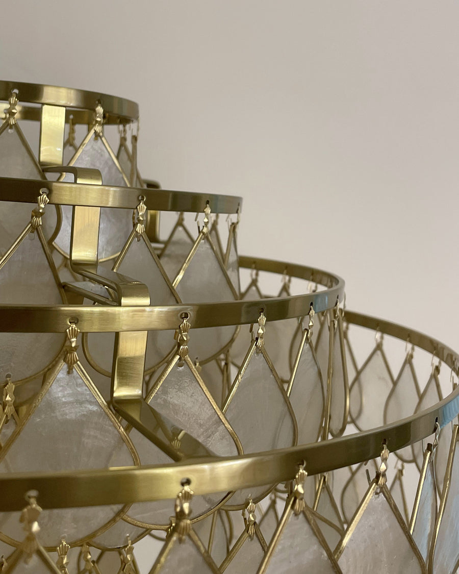 Golden Arc Scallop Shade Floor Lamp– SevernLighting