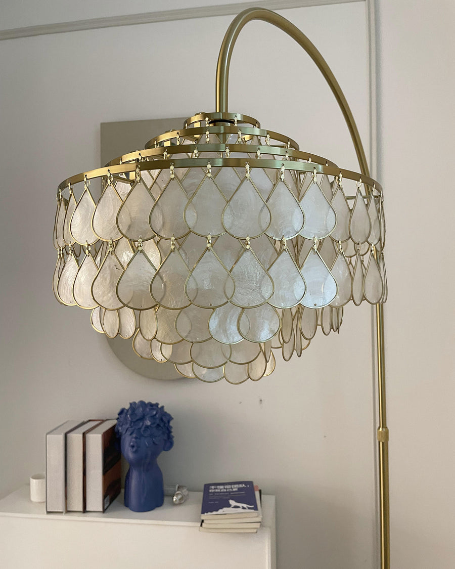 Golden Arc Scallop Shade Floor Lamp– SevernLighting
